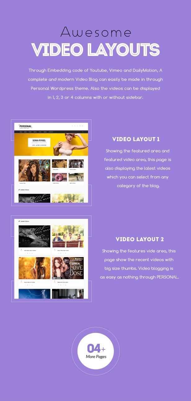 Personal - Best Blog, CV and Video WordPress Theme - code.market