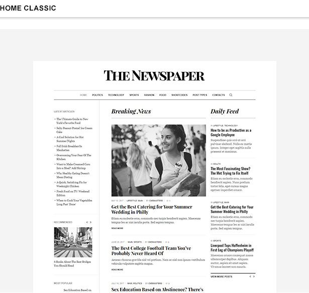 The Newspaper - Magazine Editorial WordPress Theme - code.market