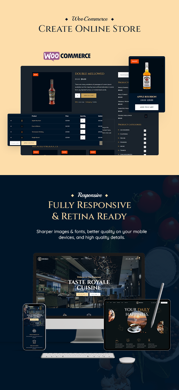 Broso - Restaurants & Cafes WordPress Theme - code.market