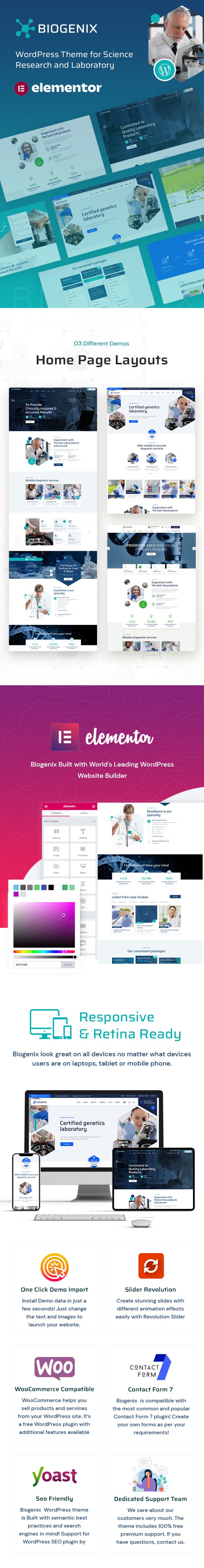 Biogenix - Science Research & Laboratory WP Theme - code.market