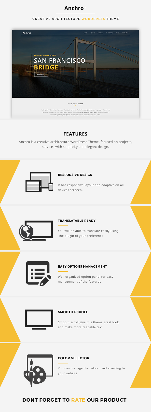 Anchro - Creative Architecture WordPress Theme - code.market