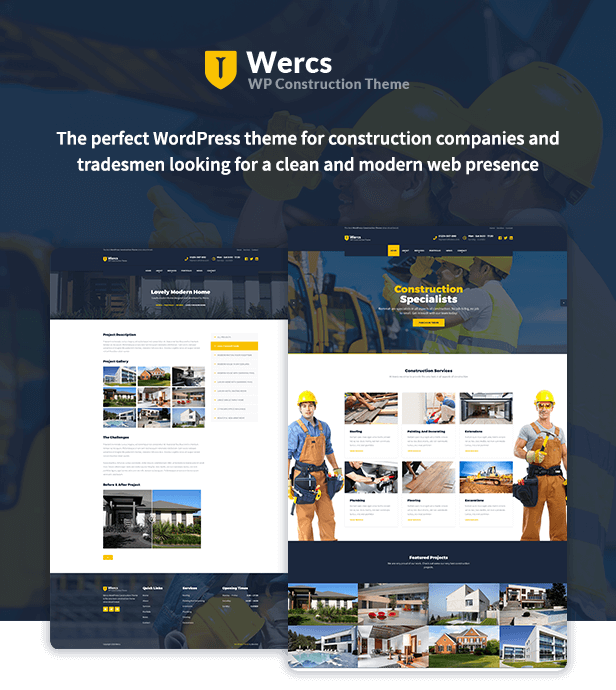 Wercs - WordPress Construction Theme - code.market