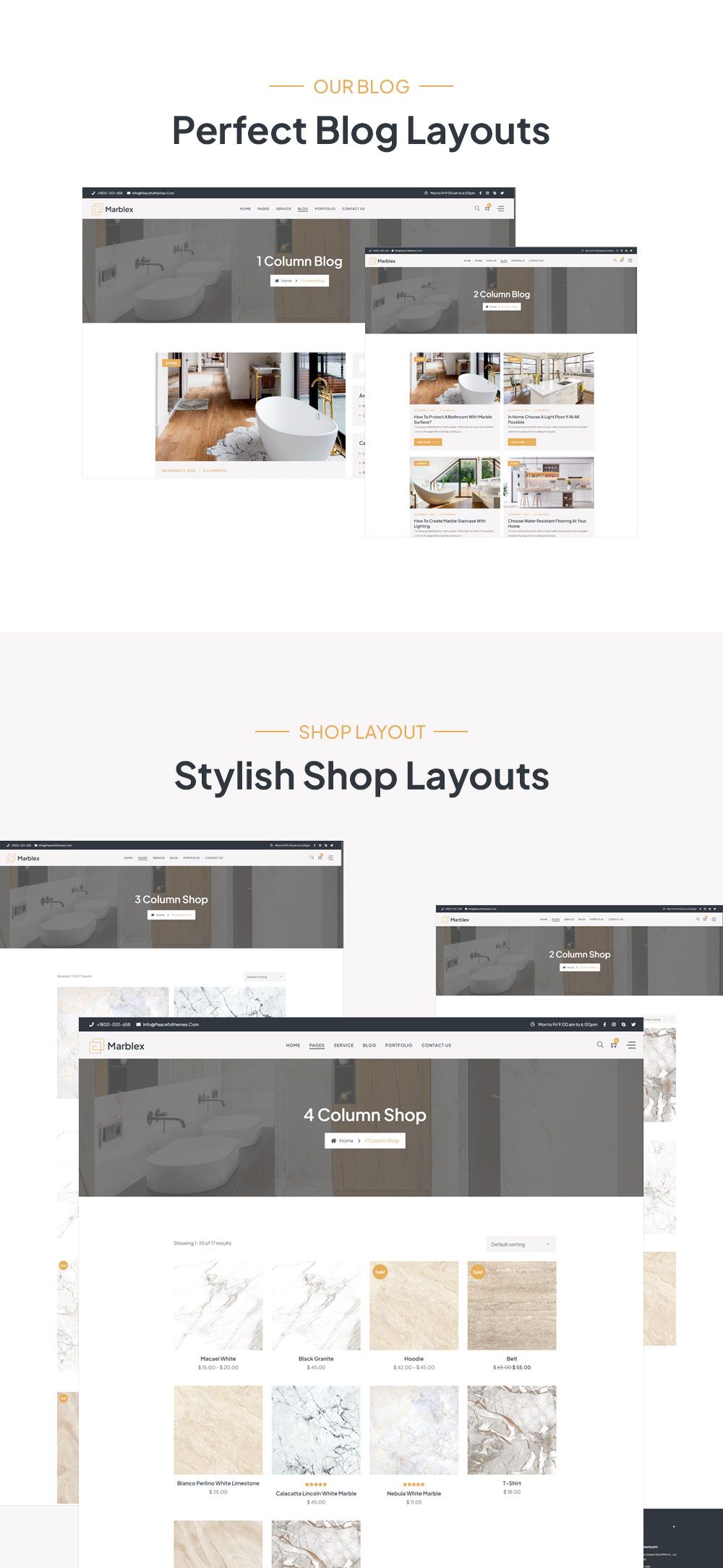 Marblex - Marble & Tiles WordPress Theme - code.market