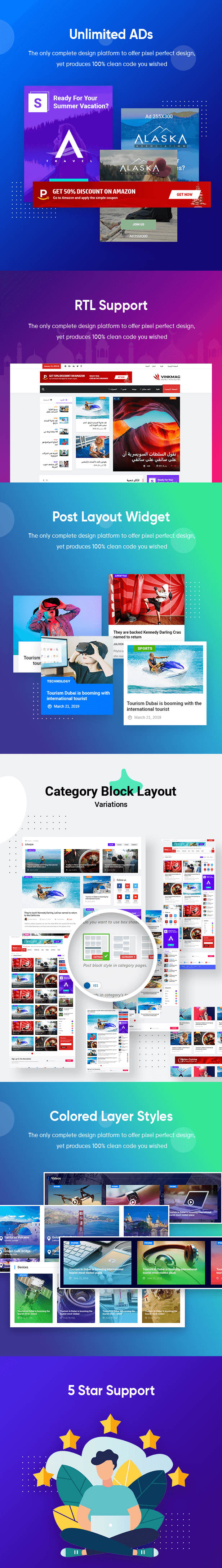 Vinkmag - AMP Newspaper Magazine WordPress Theme - code.market