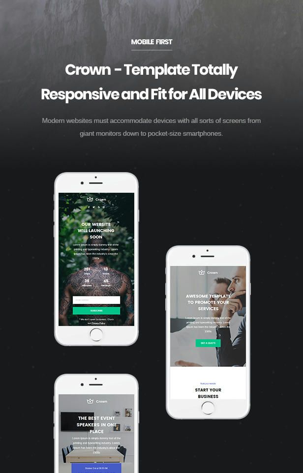 Crown | Multi-Purpose Html5 Landing Template - code.market
