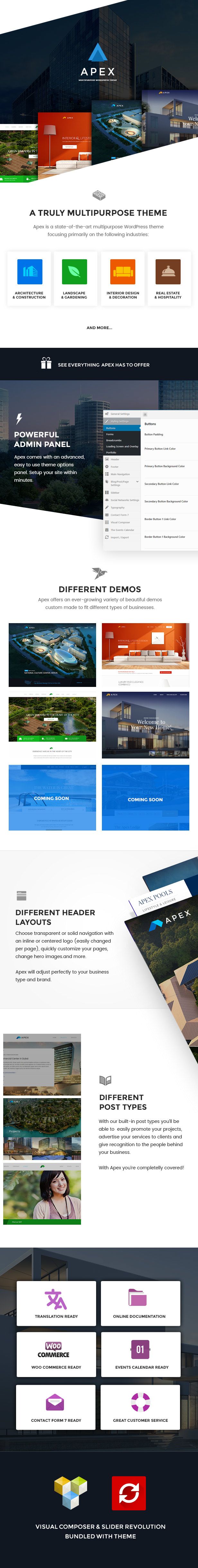Apex - Construction, Builders, Designers & Architects WordPress Theme - code.market