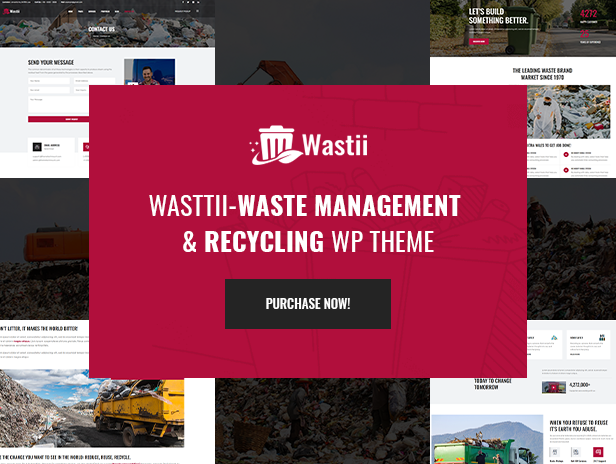 Wastii - Waste Management Services WordPress Theme - code.market