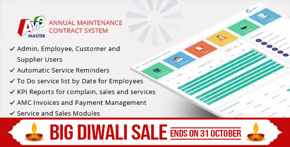 AMC Master – Annual Maintenance Contract Management System - code.market