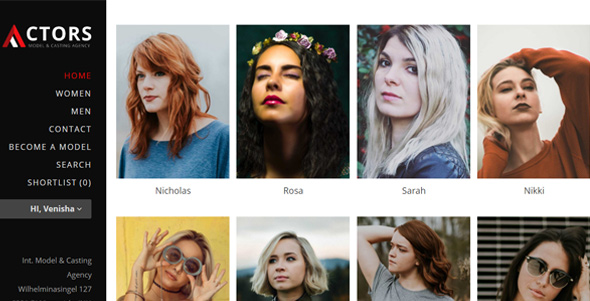 Actors - Model Agencies WordPress CMS Theme - code.market
