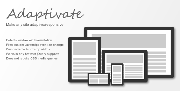 Adaptivate: Make Any Site Adaptive/Responsive - code.market