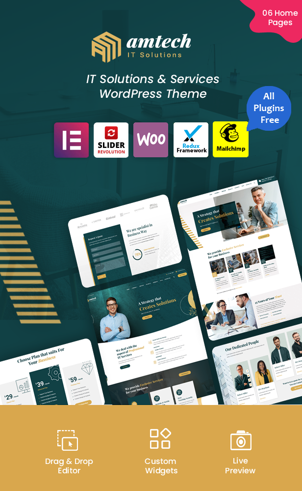 Amtech - IT Solutions & Services WordPress Theme - code.market