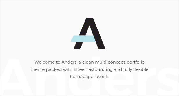 Anders - Design Portfolio Theme - code.market