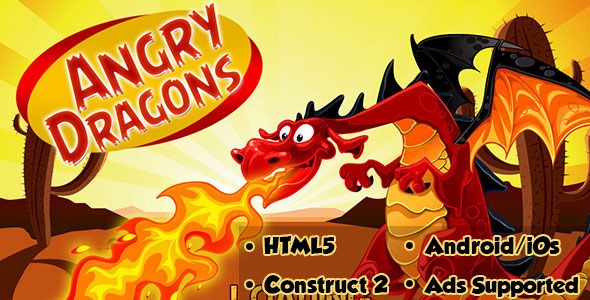 Angry Dragons - HTML5 Android (CAPX) - code.market