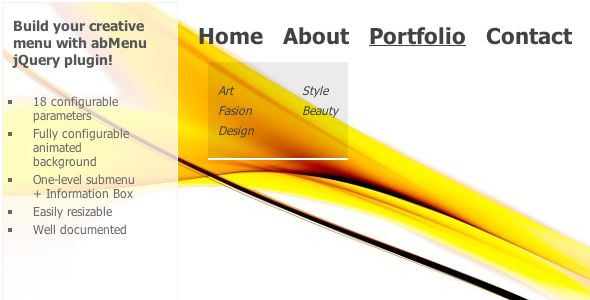Animated Background Menu - code.market