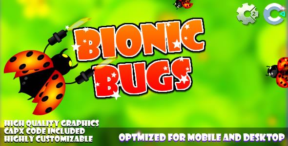 Bionic Bugs - (C2, C3, HTML5) Game. - code.market