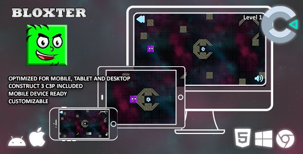 Bloxter - Construct 3 Game - code.market