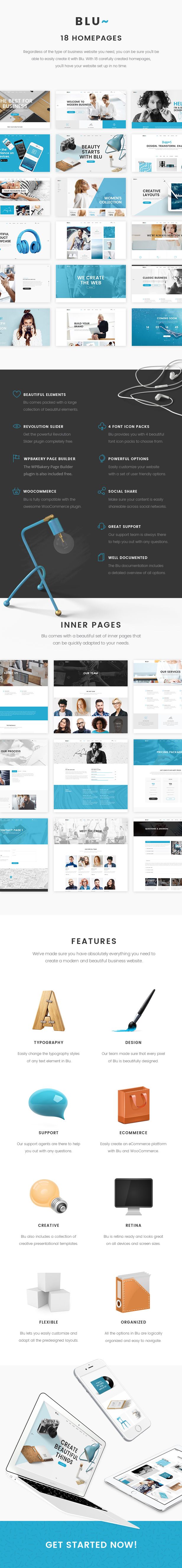 Blu - A Beautiful Business Theme for Agencies and Individuals - code.market