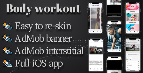 'Body workout' full iOS template - code.market