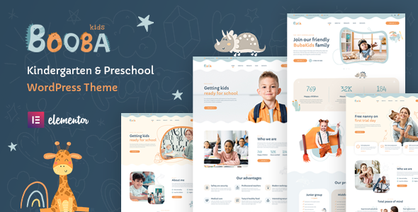 Booba - Kindergarten & Preschool WordPress Theme - code.market