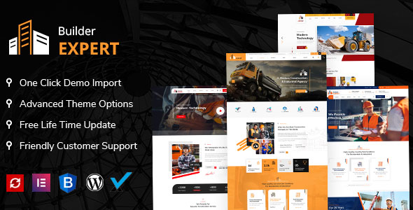 Builder Expert - Construction and Architecture WordPress Theme - code.market