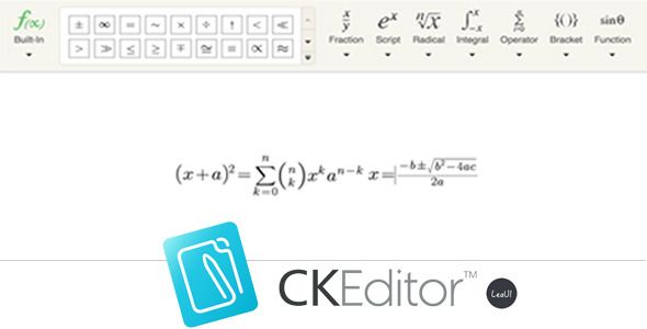 CKEditor4 Formula Editor - code.market