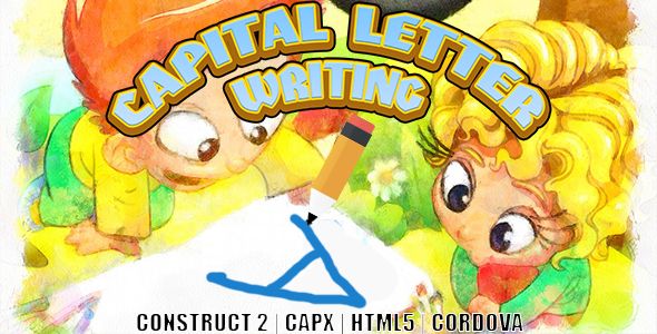 Capital Letter Writing (CAPX | HTML5 | Cordova) Kids Game - code.market