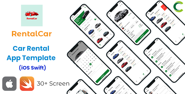 Car Rental App Template in iOS Swift | RentalCar - code.market
