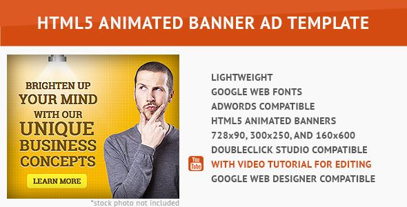 Corporate Ad - HTML5 Animated Banner - code.market
