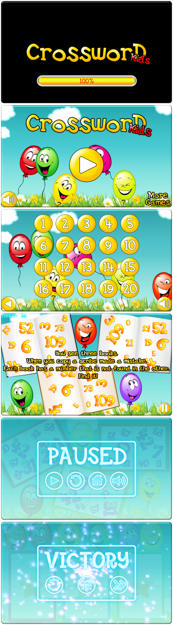 Crossword for Kids - Android Game + AdMob (Construct 3 - code.market