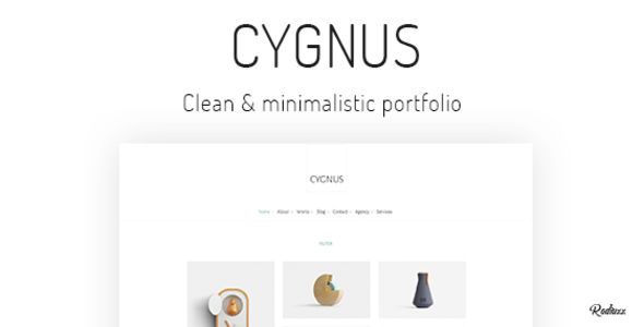 Cygnus - Clean and minimalistic portfolio theme - code.market