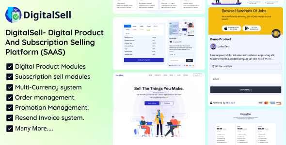DigitalSell- Digital Product And Subscription Selling Platform (SAAS ...