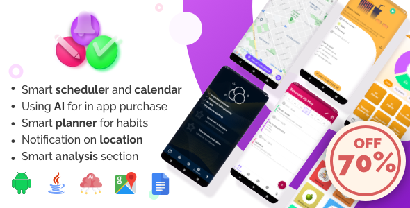 Done | Smart scheduler & calendar | planner | google maps | android Android Mobile Full ...