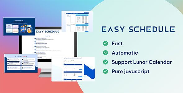 Easy schedule - Easy Project Schedule for Company Working Day - code.market