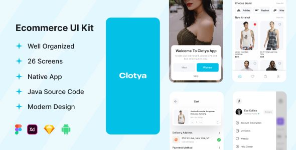 Fashion Ecommerce App UI Kit - code.market