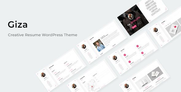 Giza - Creative Resume WordPress Theme - code.market