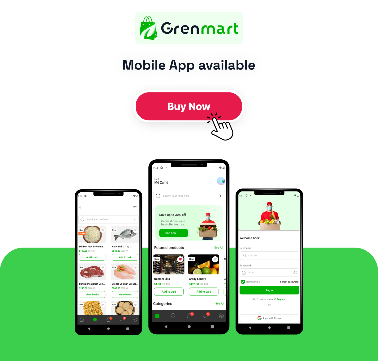 Grenmart – Organic & Grocery Laravel eCommerce - code.market