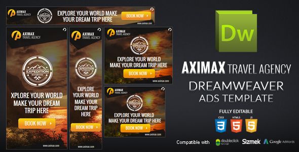 HTML5 Banner Dreamweaver Template v2 - code.market