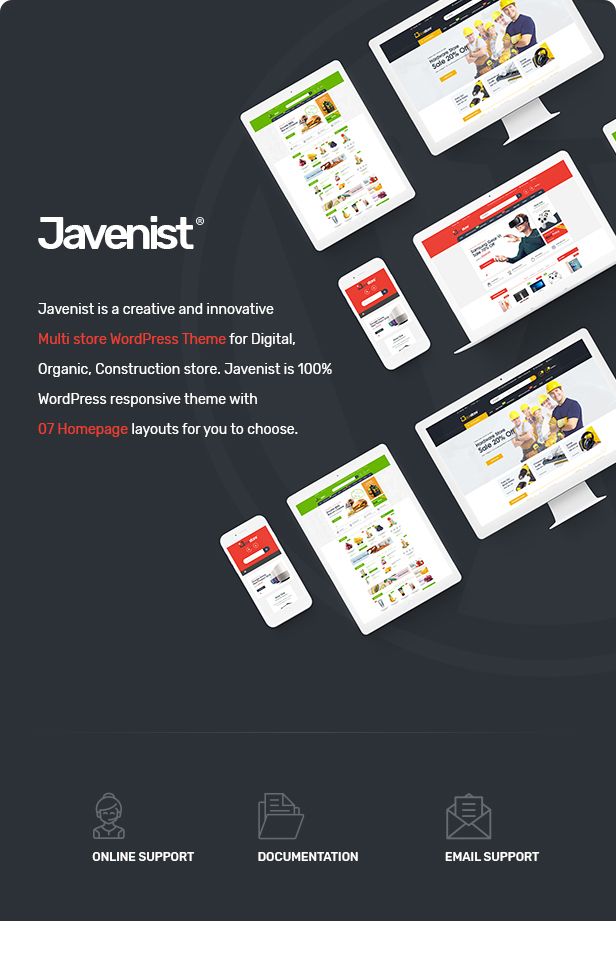 Javenist - Multipurpose eCommerce WordPress Theme - code.market