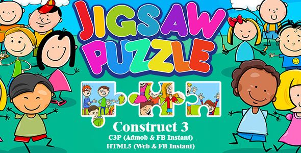 Jigsaw Puzzle Game For Kids (Construct 3 | C3P | HTML5) Admob Ready - code.market