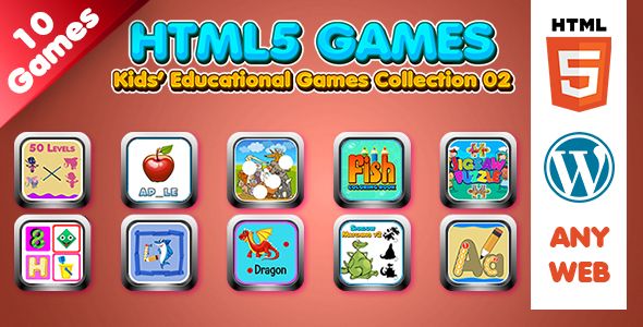 Kids Educational Games Collection 02 (HTML5) 10 Games - code.market