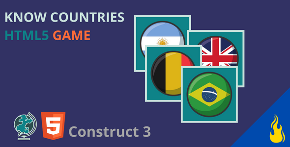 Know Countries - Construct & HTML5 Game - code.market
