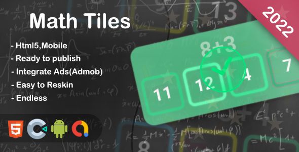 Math Tiles(Html5 + Construct 3 +Mobile) - code.market