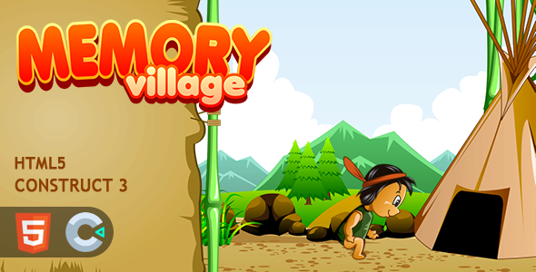 Memory Village HTML5 Construct 3 Game - code.market