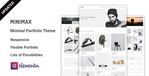 Minimax - Minimal portfolio WordPress Theme - code.market