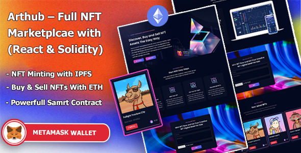 NFT Arthub – Full NFT Marketplcae with (React and - code.market
