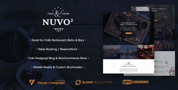 NUVO - Cafe & Restaurant WordPress Theme - code.market