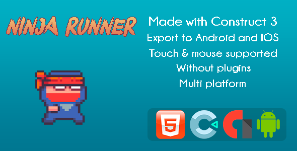 Ninja Runner - Game Arcade - code.market