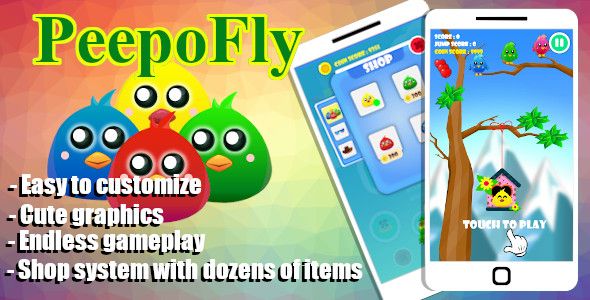 Peepo Fly Game - Unity Project With Admob Ad for Android and iOS - code.market