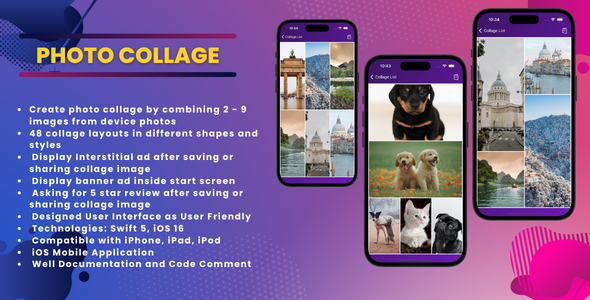 Photo Collage Maker Full Ready IOS App - code.market