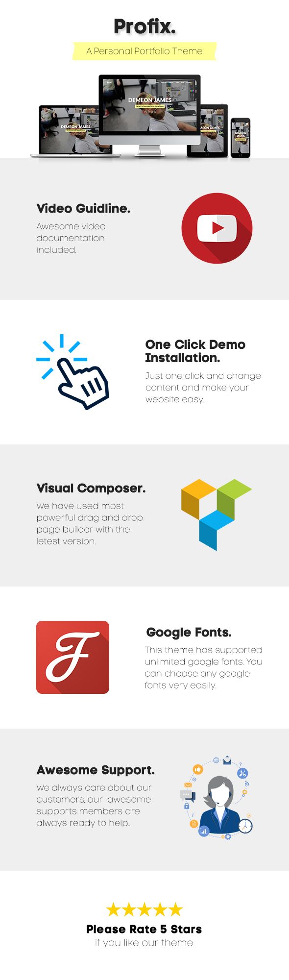 Profix - Personal Portfolio WordPress Theme - code.market